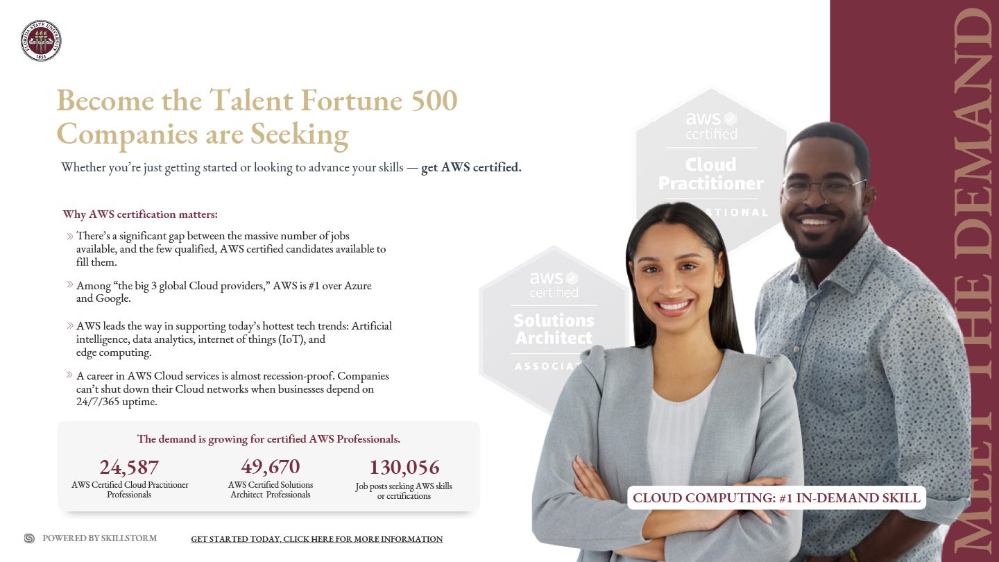 FSU AWS Certification Course Brochure | FSU Panama City